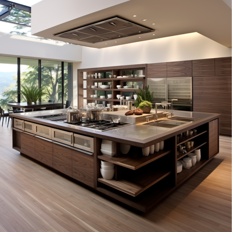 Spacious Kitchen In A Contemporary Character - HSM Cabinets