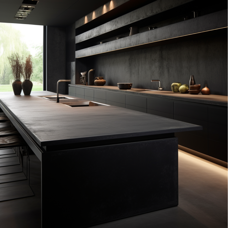 Luxury Black Kitchen Cabinets | Modern Black Kitchen Cabinets