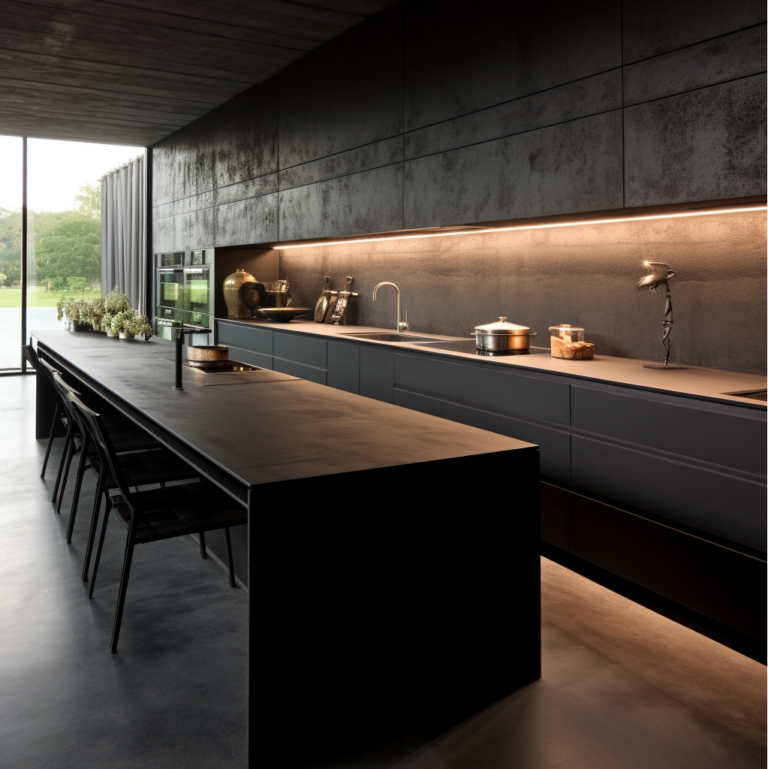 Luxury Black Kitchen Cabinets | Modern Black Kitchen Cabinets