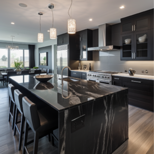 Luxury Black Kitchen Cabinets | Modern Black Kitchen Cabinets