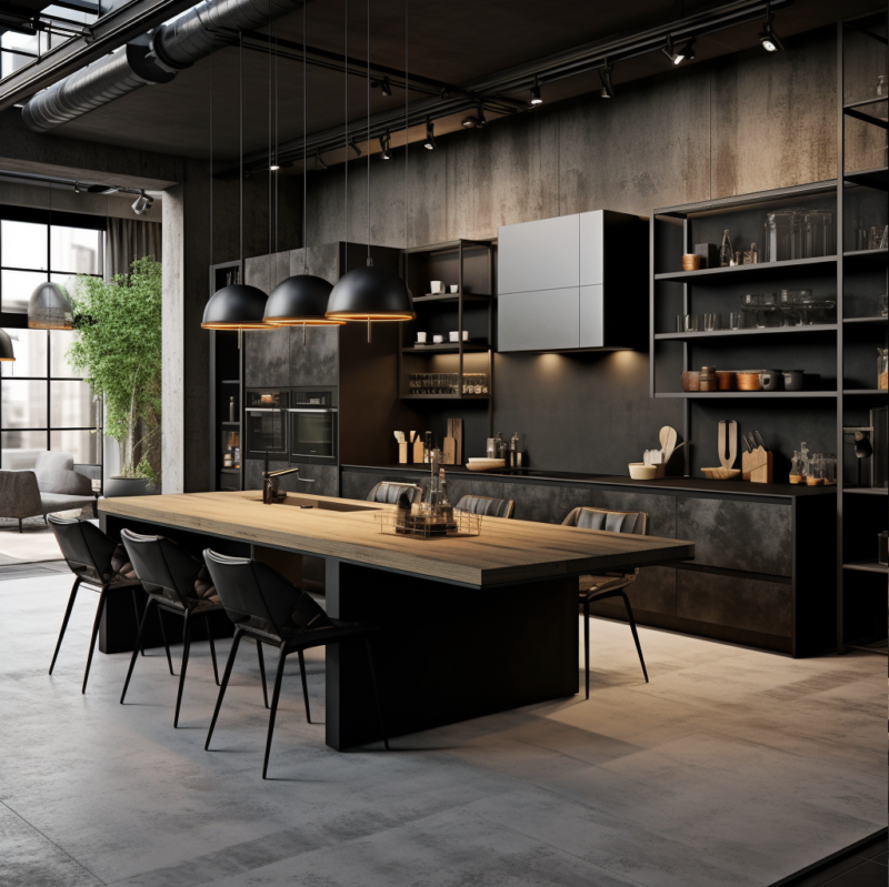 Luxury Black Kitchen Cabinets | Modern Black Kitchen Cabinets