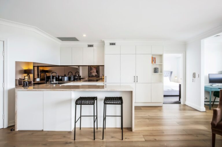 (2024) White Kitchen Cabinets with Beige Countertops Ideas