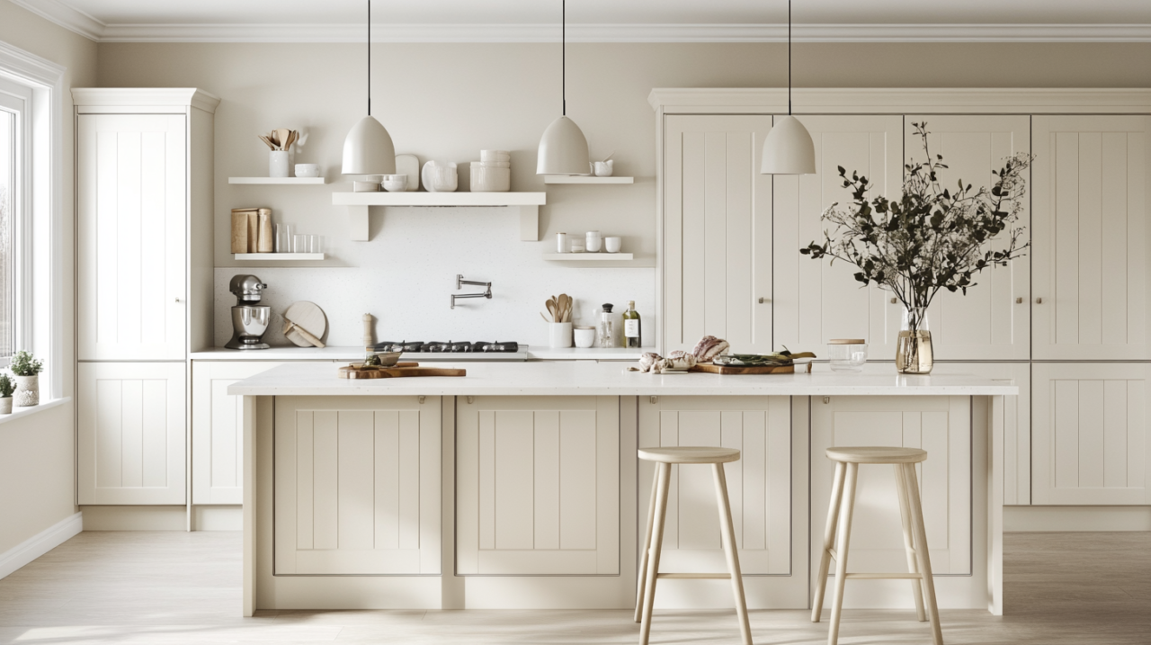 (2024) 19+ Ideas and Tips for Off-white Kitchen Cabinets - HSM Cabinets